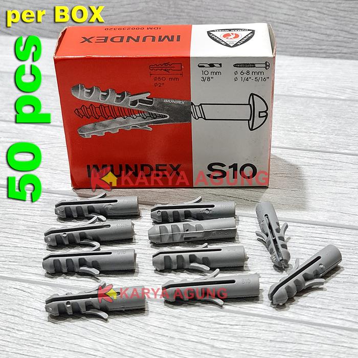 Jual Fisher IMUNDEX S10 / Fiser Angkur Lubang Dinding Tembok 10mm Wall Plug - Kota Makassar ...