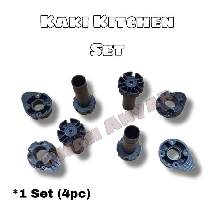 Jual Kaki Meja Lemari Kitchen 10cm Set Dapur Stabil Adjuster Plastik ...