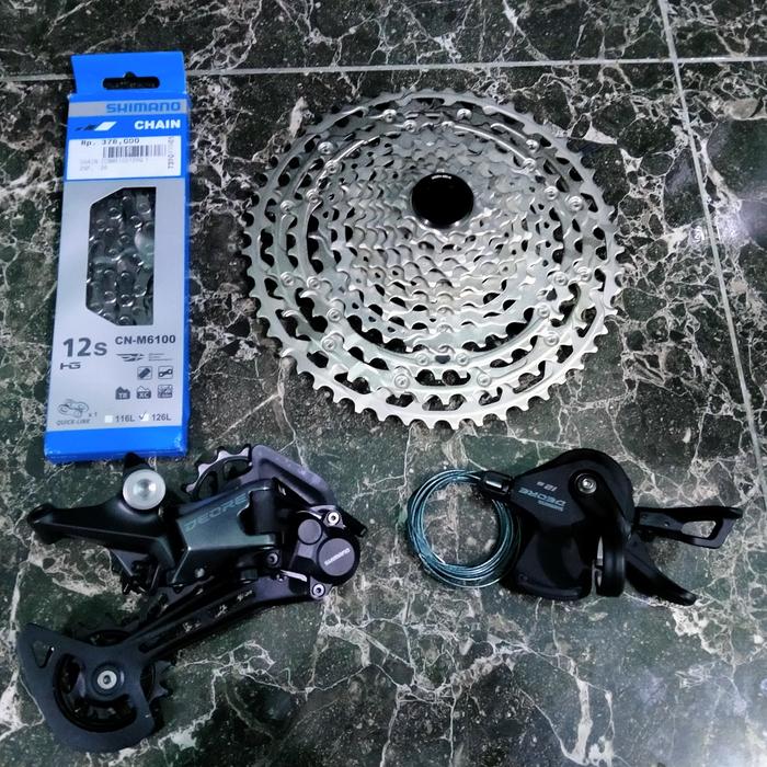 Jual Groupset grupset 12 Speed Shimano deore M6100 original Japan 11 - 51T - Kab. Magelang ...