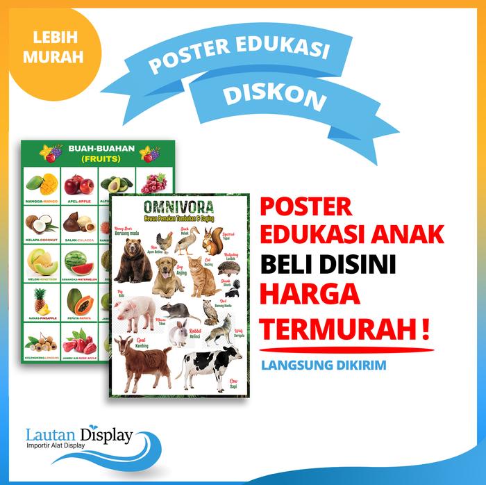 Jual Poster Edukasi Anak Balita Poster Pendidikan SD Tabel Perkalian ...