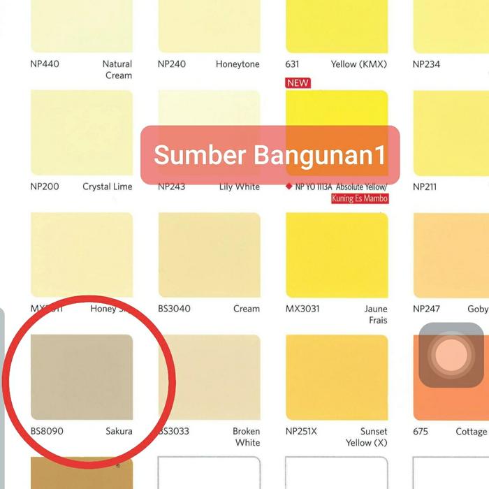 Jual Cat tembok Vinilex pro cream coklat putih dinding nippon paint 4 ...