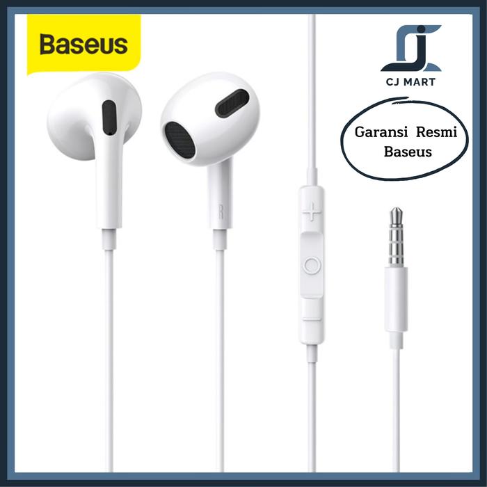 Promo BASEUS HEADSET HANDSFREE ENCOK JACK 3.5MM WIRED EARPHONE H17 MIC ...