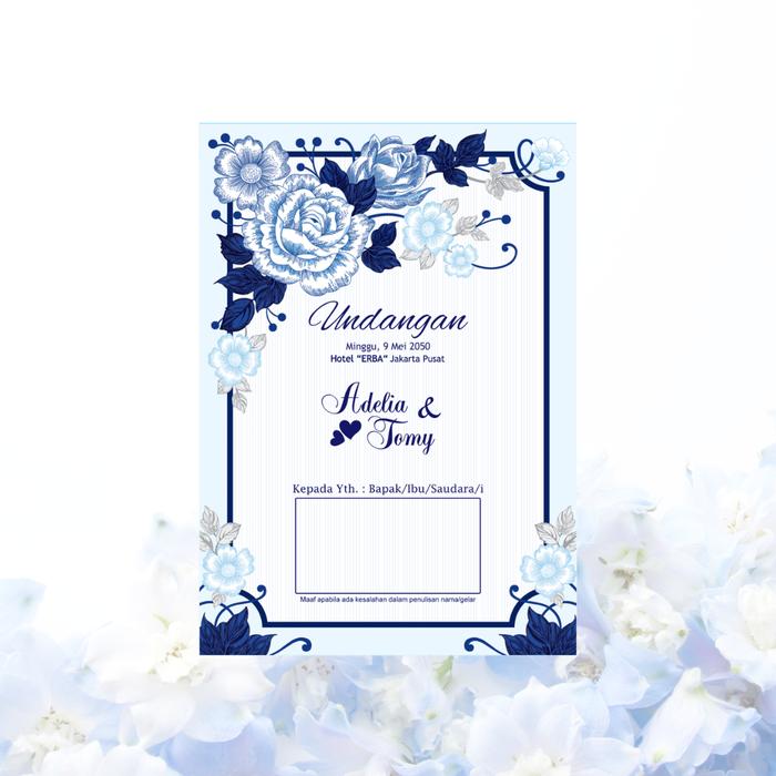 Jual Blangko Undangan Kosong Pernikahan Erba Kartu BLANKO Simple 2208 ...
