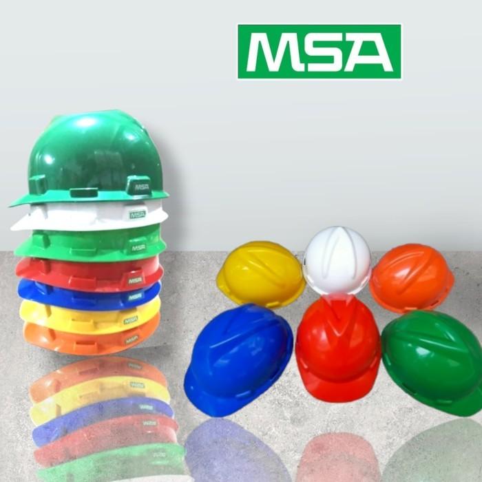 Jual Helm Safety / Helm Proyek MSA lokal Warna Biru + Tali Dagu ...