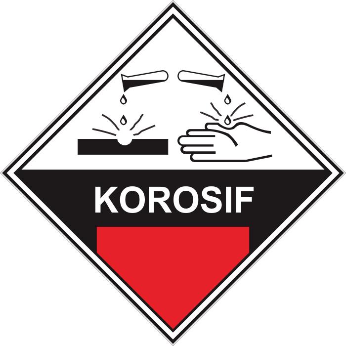 Jual Sticker LIMBAH B3 | KOROSIF - 10x10cm, VINYL - Kota Balikpapan ...