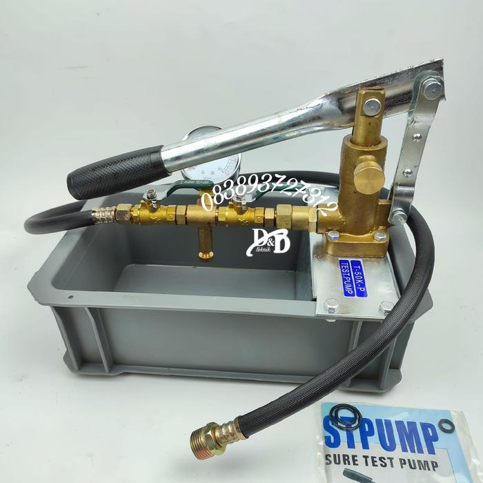 Jual Alat Tes Tekanan Pipa Air 100 KG Test Pump Manual Mesin Pengukur ...