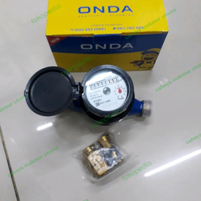 Jual water meter 1/2" inch / meteran air brass onda - Jakarta Barat - cahaya makmur utama ...