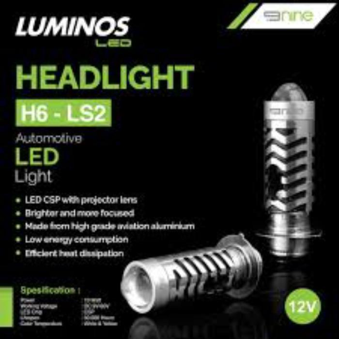 Jual LAMPU LED MOTOR ORIGINAL H6 9NINE LUMINOS LS 2 PUTIH KUNING ...
