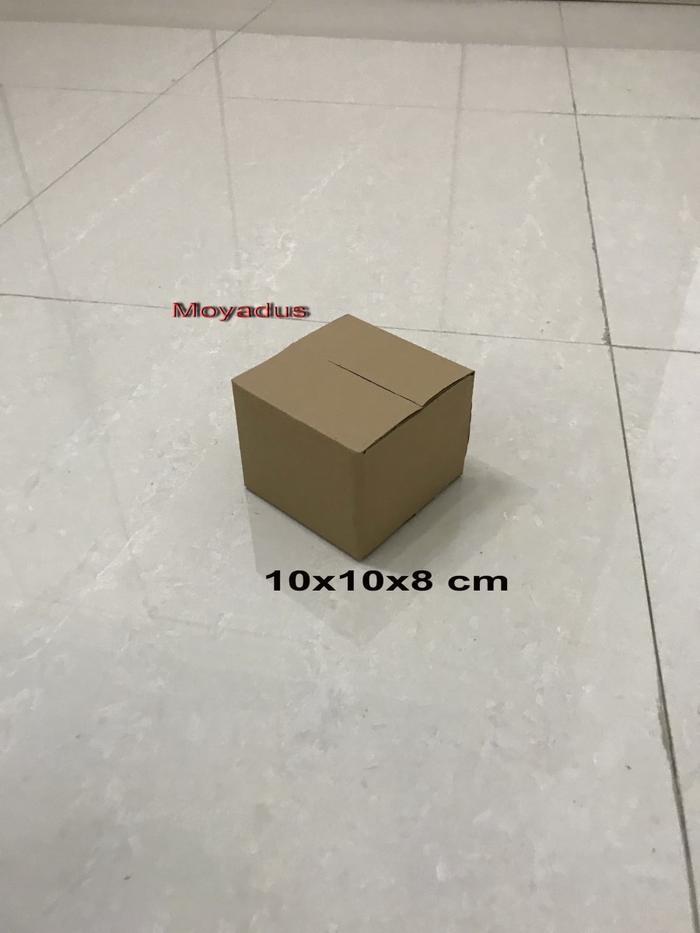 Jual kardus/karton/box uk. 10x10x8 cm untuk packing, singelwall polos ...