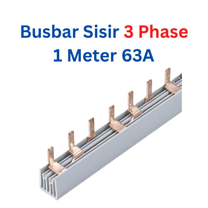 Jual FORT Busbar Sisir Jumper MCB Panel 3 Phase 3P 1 Meter 1M 63A ...