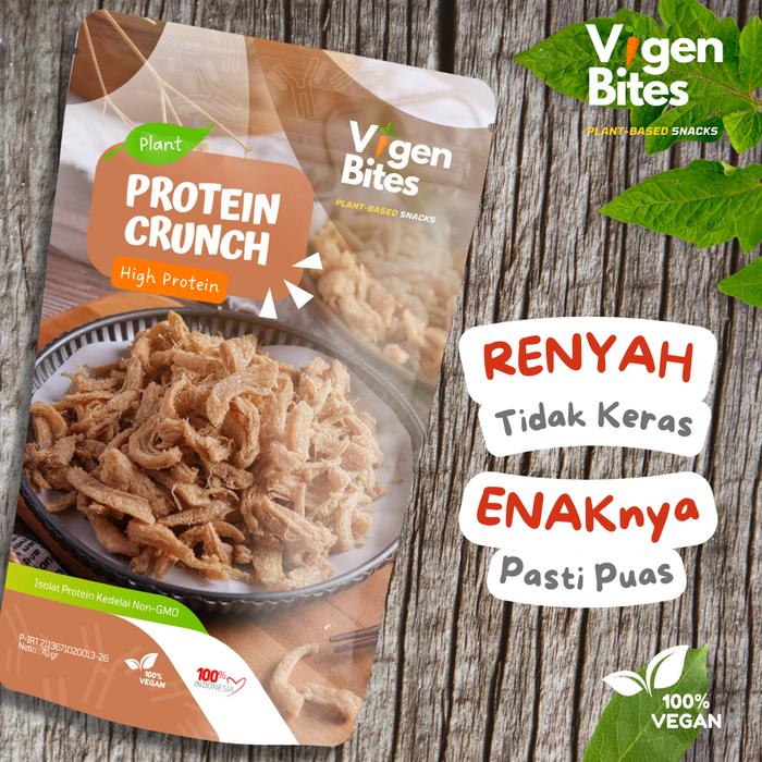 Jual Plant PROTEIN CRUNCH + Vigen Bites + VEGAN + Halal + Non-GMO ...