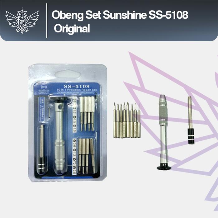 Jual Obeng Set Sunshine SS-5108/OBENG SET SUNSHINE SS-5108 10 IN 1 ...