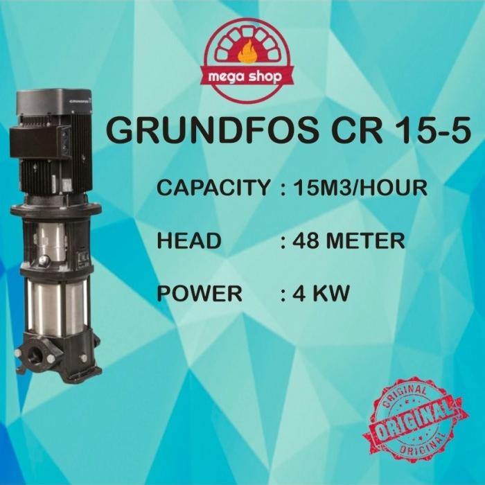 Jual GRUNDFOS CR 15-5, Vertical Multistage Pump, Transfer Pump,Jockey Pump - Jakarta Pusat ...