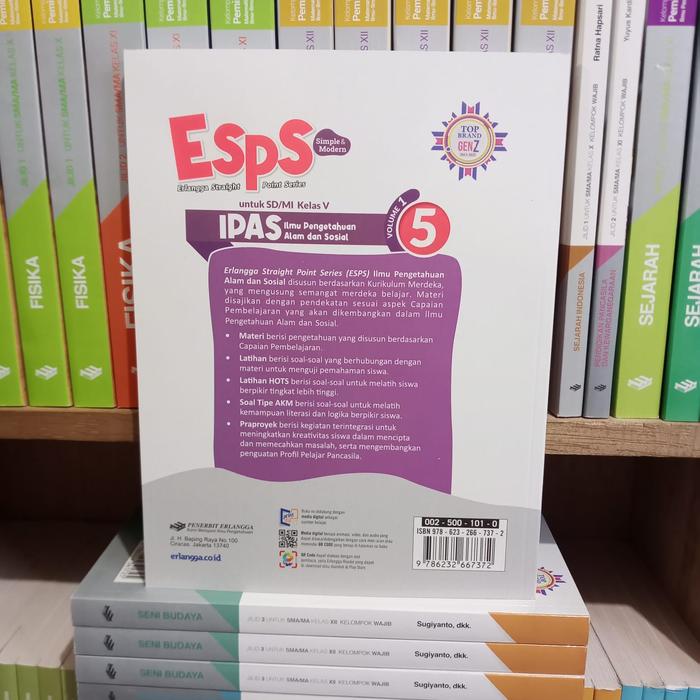 Jual Buku Esps Ipas Kelas 5 Sd Volume 1 Kurikulum Merdeka Erlangga Di Seller Sangninja ...