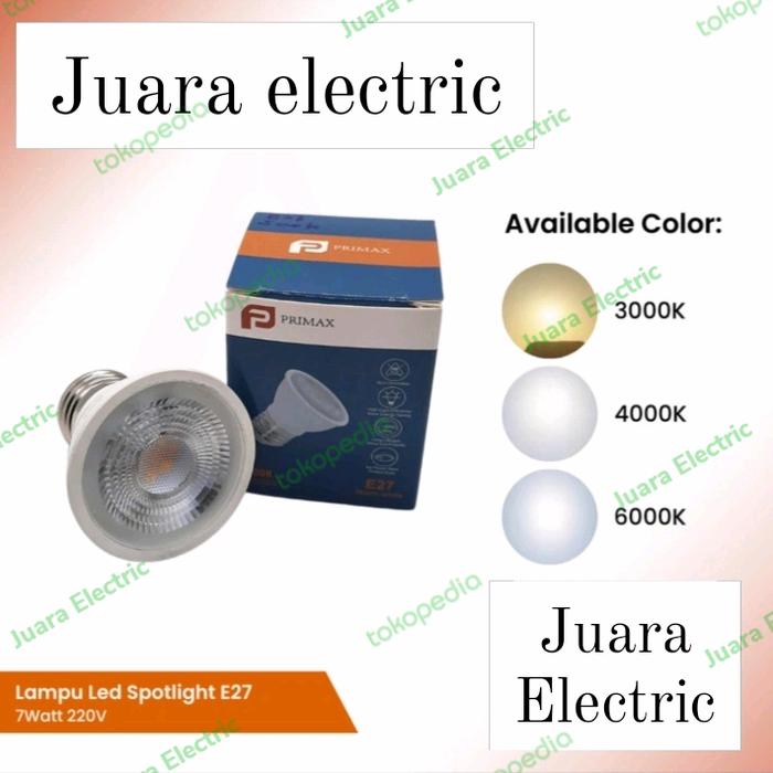 Jual Lampu Sorot Spotlight E27 LED 7Watt 4000K 220V Natural White ...