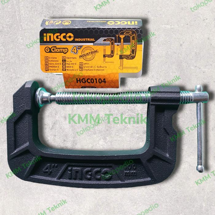 Jual KLEM KAYU TIPE C G 4" INGCO ALAT PENJEPIT PRESS KAYU CLAMP 4 INCH ...