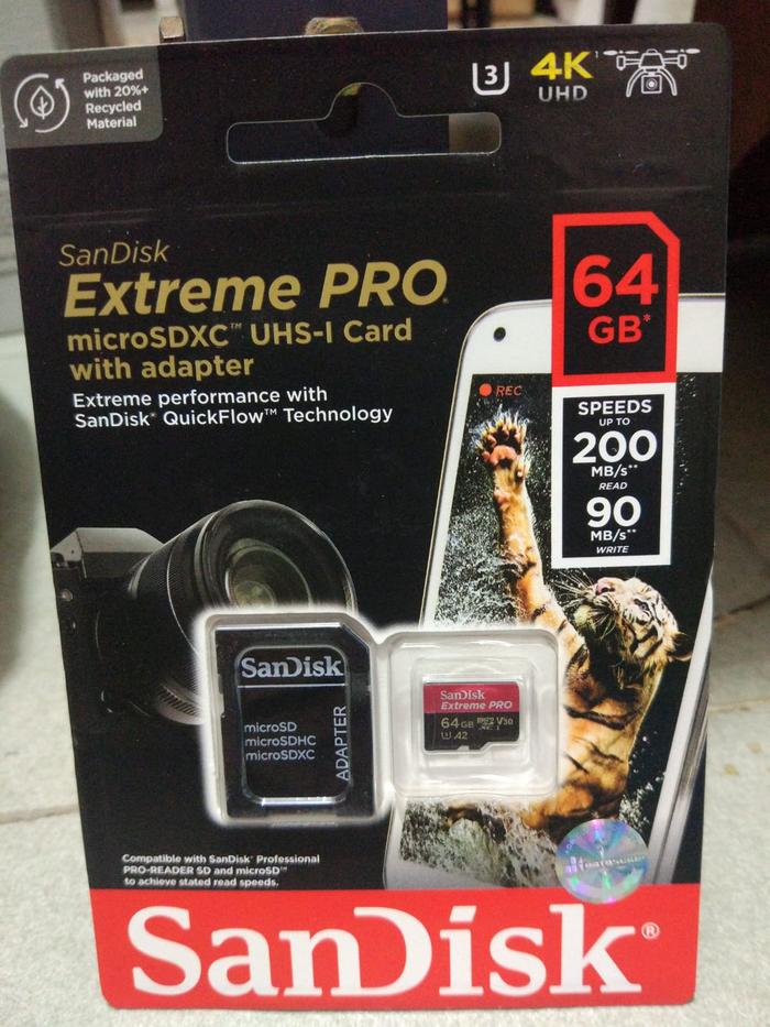 Jual SanDisk Extreme Pro MicroSD 64GB A2 200MB/s V30 U3 4K - Kota Banjarmasin - MEGA SURYA COMP ...
