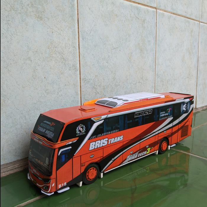 Jual Miniatur Bus Papercraft Bris Trans Skala 50 Di Seller Velvet Store ...