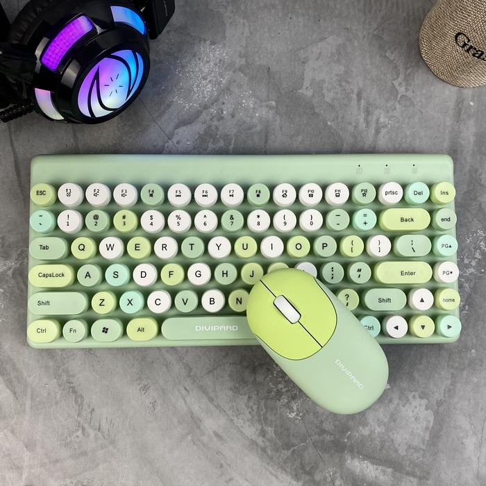 Jual Keyboard Mouse wireless bundle Divipard Candy KM-510 model lucu ...