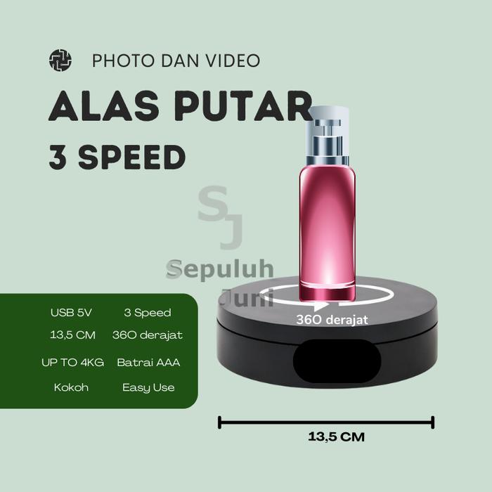 Jual Alas Putar Foto dan Video Stand Rotating display + Alas Cermin ...