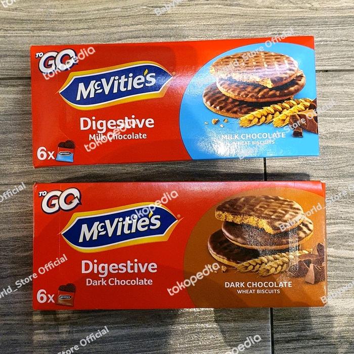 Jual Mcvities Digestive wheat biskuit DARK / MILK CHOCOLATE coklat ...