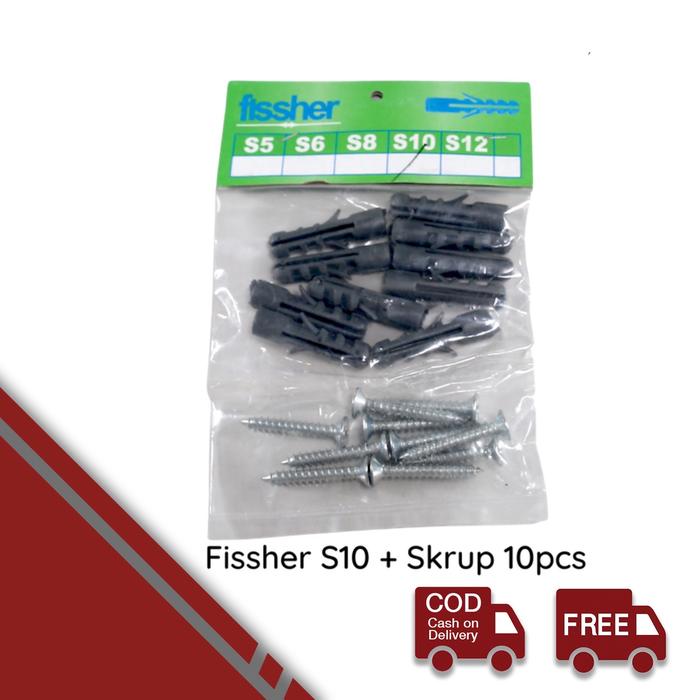 Promo SPIDY Paku Sekrup Set Tembok Semen S5 - S12 Skrup Dinding Beton ...