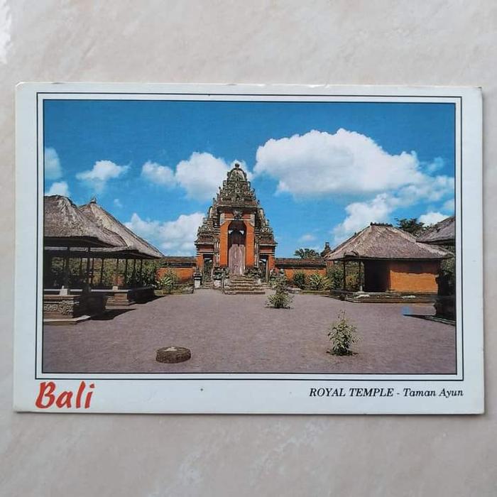 Jual Kartu Pos Kuno Jadul Royal Temple Taman Ayun Bali tahun 1990-an ...