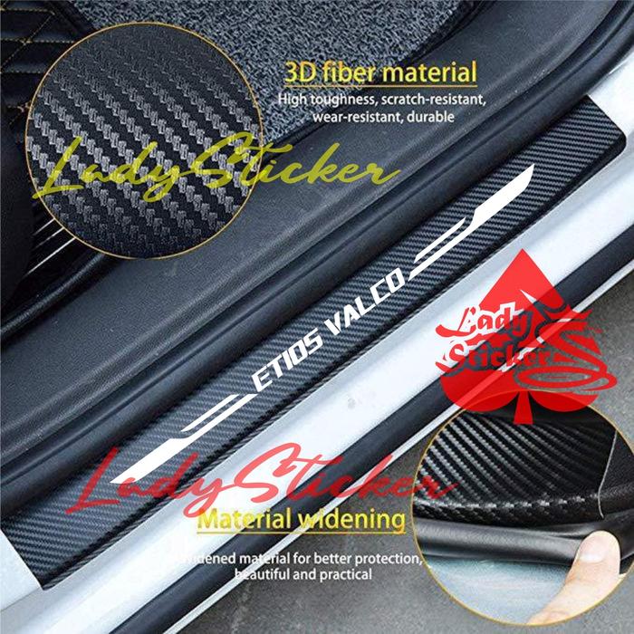 Jual STICKER SILLPLATE CARBON 3D MOBIL ETIOS VALCO STICKER PIJAKAN ...