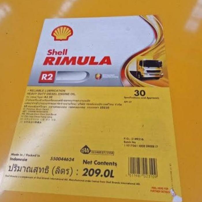 Jual Oli Mesin Diesel SHELL RIMULA R2 30 - Jakarta Timur - pt ...