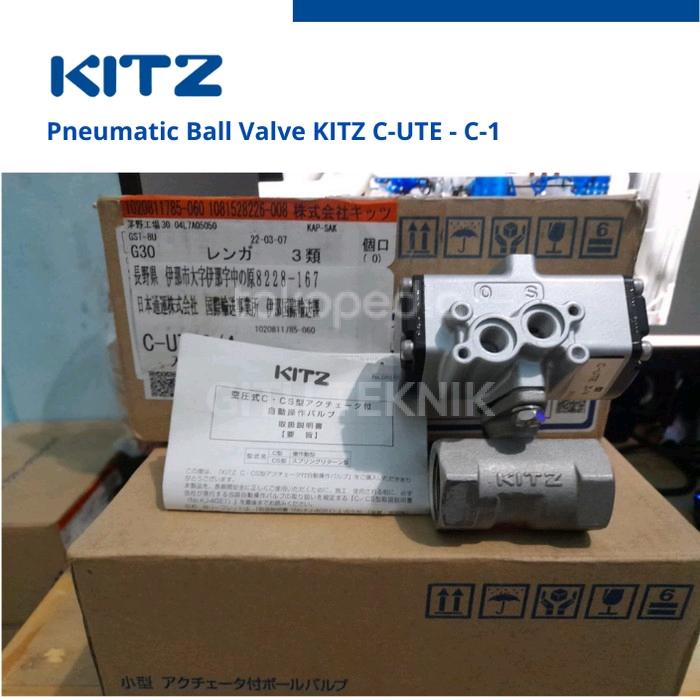 Jual Pneumatic Ball Valve Kitz C-UTE Size 1" inchi Original Baru ...