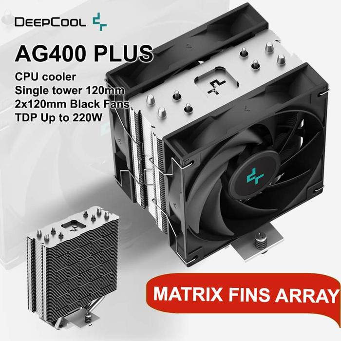 Jual Deepcool Ag400 Plus Dual Fan Cpu Cooler Di Seller Velvet Store ...