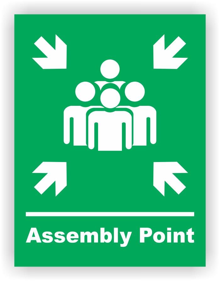 Jual Rambu Muster Point | Assembly Point - 60x40cm, CHINA - Kota ...