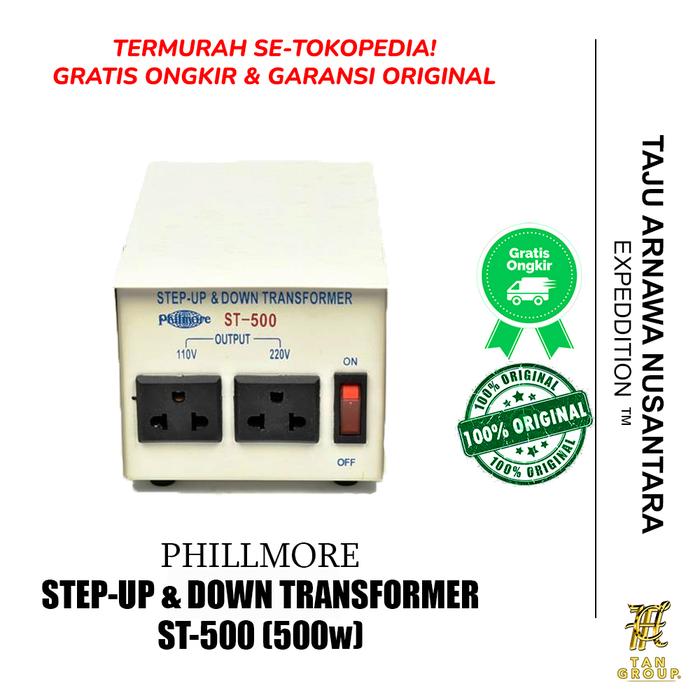 Jual Phillmore ST-500 Step Up & Down Transformator 500W (ORIGINAL USA ...