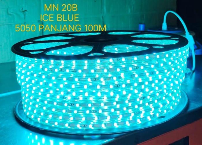Jual LAMPU LED STRIP SELANG 5050 SMD AC 220V METERAN (1M-100M) OUTDOOR - ice biru, meteran ...