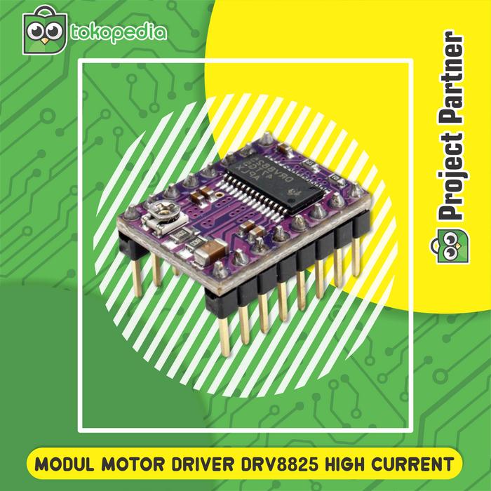 Jual Motor Driver DRV8825 High Current Stepper Motor Driver Module ...