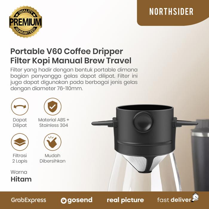 Jual Portable V60 coffee dripper kopi filter manual brew travel - Kota ...