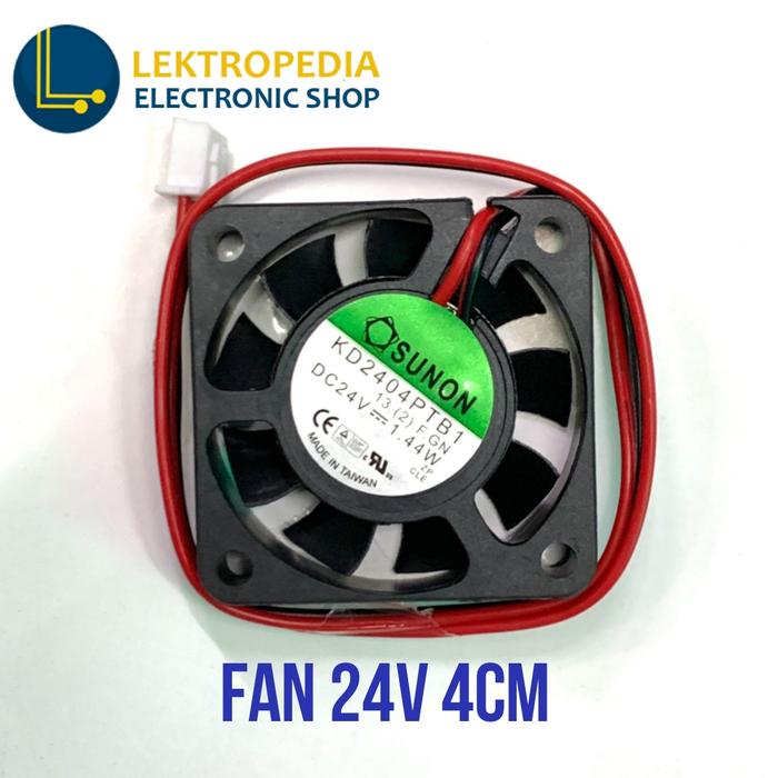 Jual Fan DC 24V 4cm Kipas Cooling Fan 4 cm 24 V 24 Volt 24Volt 4x4 Mini ...