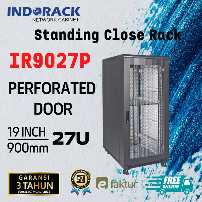 Jual Close Rack INDORACK Perforated Door Rak Server 27U Depth 900mm ...