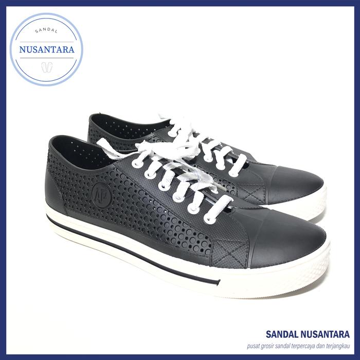 Jual Sepatu Sekolah Hitam Snekers Kets AP STAR Size 38-42 Pria Wanita ...