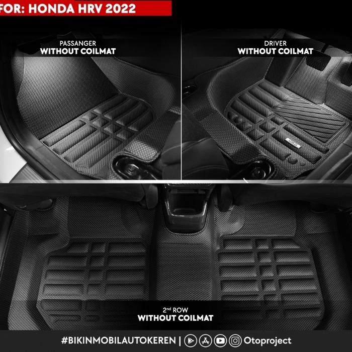 Jual Karpet mobil maxmat 5d tipe elite black All New HRV 2022 2 Baris ...