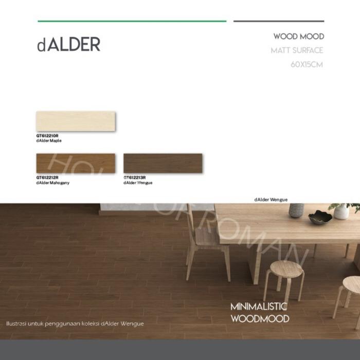 Jual Roman Granit/dAlder Wengue 15x60/Keramik Lantai Kayu/vinyl/Roman ...