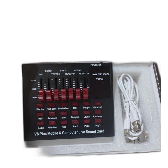 Jual Souncard V8 Plus Original TaffSTUDIO Bluetooth USB External ...