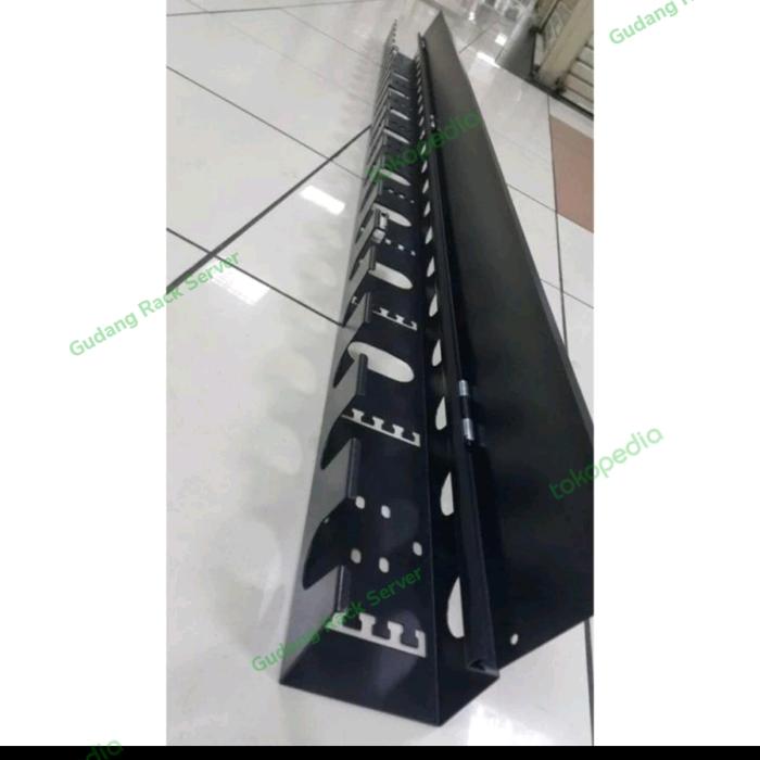 Jual cable duct metal / wire management vertical for 42U / 45U ...