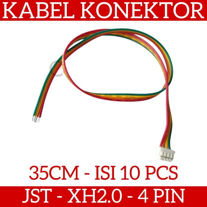 Jual Isi 10 Pcs Kabel Konektor Female JST XH2.0 Pitch 2mm 4 Pin 4P 35cm - Kota Medan - Pi ...