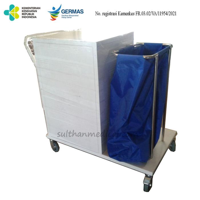 Jual Troli Linen Dengan Pintu - Troli Bersih - Laundry Trolley - Kab ...