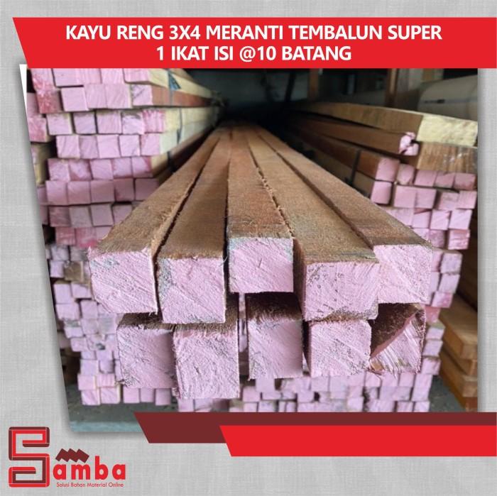 Jual KAYU RENG 3X4 MERANTI TEMBALUN SUPER HARGA 1 BATANG - Kota ...