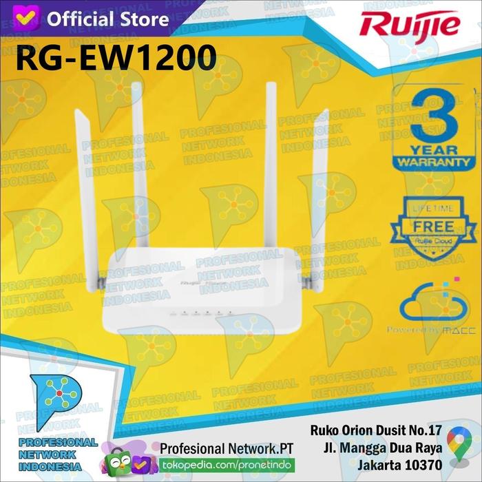 Jual Ruijie Reyee Rg-ew1200 Dual-band 1200m Wireless Router Di Seller ...