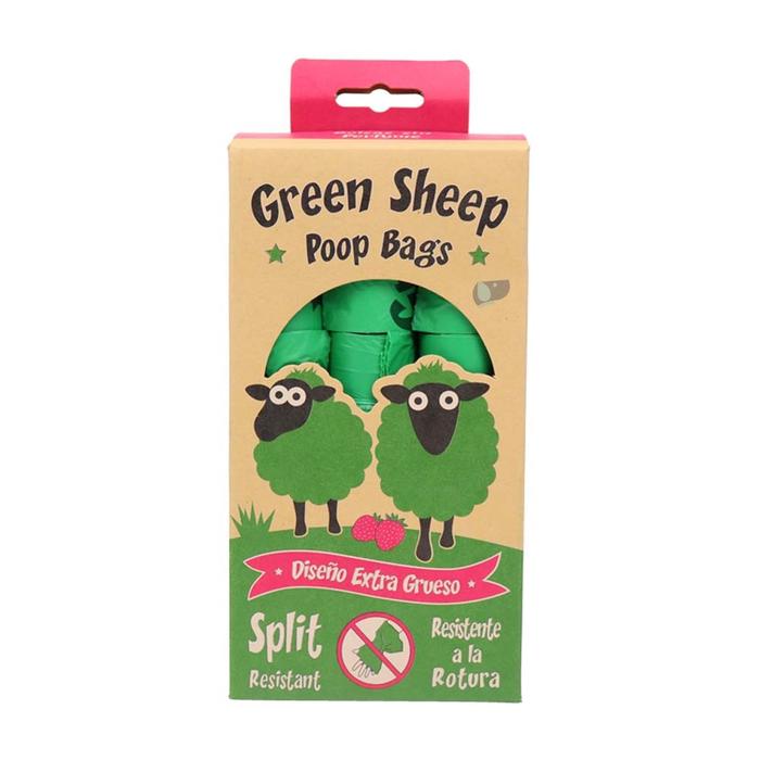 Jual Green Sheep Poop Bags Strawberry 18 - Pet Dog Waste Poo Plastic ...
