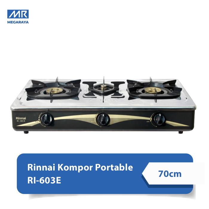 Jual Rinnai Kompor Portable Gas 3 Tungku RI603E / RI603-E Panjang 70cm ...