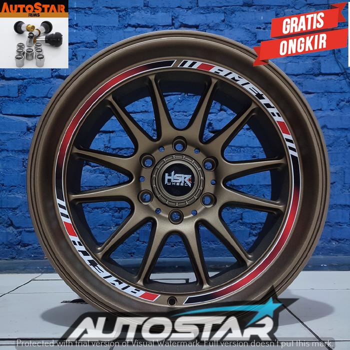 Promo Velg hsr ameth R18 pcd 6x139,7 lebar 9,5 offset 0 warna bronze cocok untuk mobil Grand ...